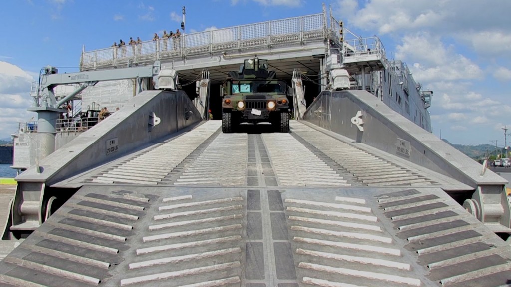 USNS Millinocket Offload Heavy Equipment in Subic Bay | THEPHDEFENSE